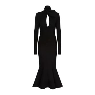 The Attico Isabel Midikleid - - Dresses - Damen - Schwarzk - M