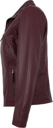 Maddox Lederjacke Diana MADDOX - Damen Lederjacke Lammnappa bordo
