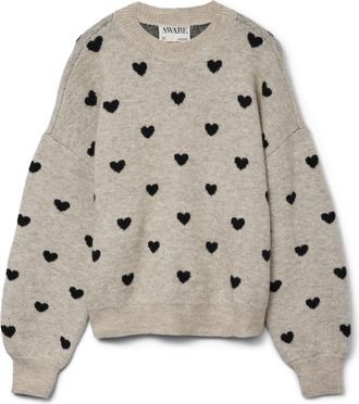 Vero Moda Awheart Ls O-Neck Knit Noos