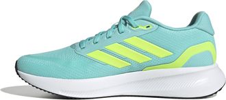 adidas Herren Runfalcon 5 Running Shoes Laufschuhe, Flash Aqua/Lucid Lemon/Core Black, 46 2/3 EU