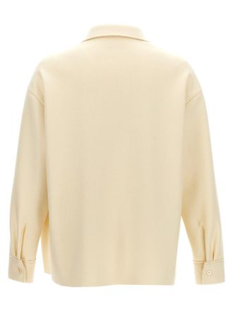 Jil Sander Mens White Wool Blouse