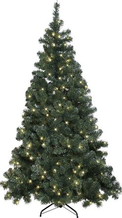 Best Season LED-Weihnachtsbaum Ottawa, beleuchtet, Indoor/Outdoor IP44, ca.210 cm, 260 warmweiße LEDs, incl. Fuß