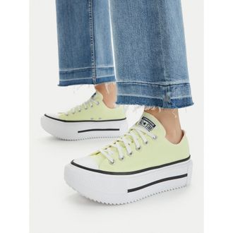 Converse Sneakers aus Stoff Converse Chuck Taylor All Star Lift Double Stack Platform A16283C Gelb