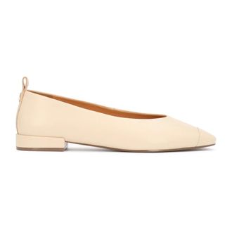 Kazar Femme, Chaussures, Beige, Taille: 39 EU Ballerines Kazar en cuir v&eacute;ritable cr&egrave;me sur semelle plate
