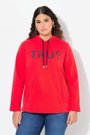 Ulla Popken Sweatshirt Hoodie True Kapuze Kordel Taschen Langarm