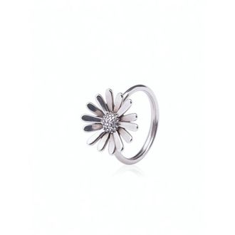 Pandora G&auml;nsebl&uuml;mchen-Statement-Ring - - Accessories - Damen - Grau - 50 MM