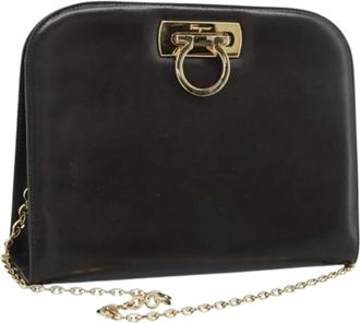 Ferragamo Sac port&eacute; &eacute;paule doccasion - Femme - Pre-owned - Brun - Taille: ONE Size
