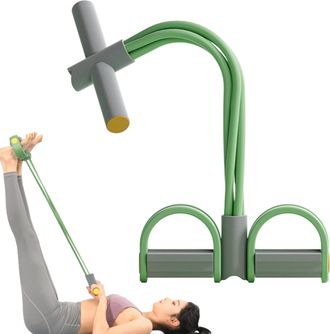 Generic Hedgehog Widerstandsband - Massageball mit 4 Röhren, elastisches Zugseil für Yoga, Pilates-Krafttraining, kompaktes -Fitnessgerät