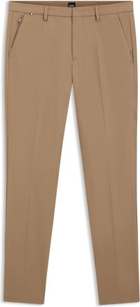 HUGO BOSS BOSS Herren Kaito1 T Slim-Fit Hose aus elastischem Baumwoll-Mix Hellbeige 54