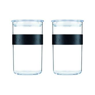 Bodum PRESSO, Set aus 2 Vorratsgl&auml;sern, Kunststoff, 1 l