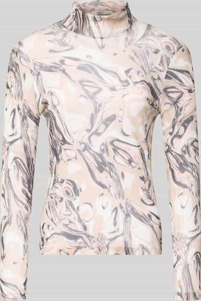 Marc Cain Slim Fit Longsleeve im semitransparentem Design