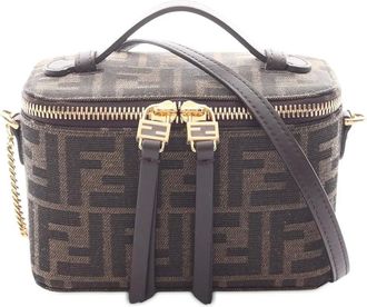 Fendi sac à main en toile Zucca (2010-2025) - Marron