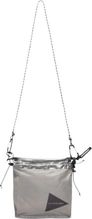 And Wander Homme, Sacs, Gris, Taille: ONE Size Sac Bandouli&egrave;re en Nylon avec Logo