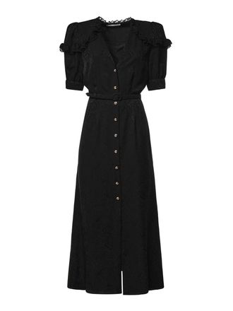 Alessandra Rich Robe Au Genou - Noir