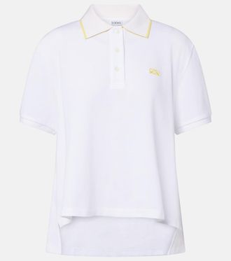 Loewe Polohemd Double L aus Baumwoll-Piqu&eacute;