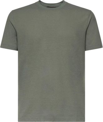 Zanone Homme, Tops, Vert, Taille: M T-shirt IceCotton coupe slim