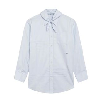 Prada Baumwollhemd - - Blouses & Shirts - Damen - Blau - S