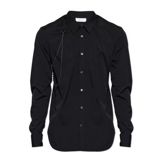 Alexander McQueen Chain Harness Shirt - - Shirts - Herren - Schwarzk - 2XL