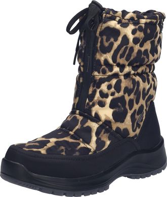 Josef Seibel Damen Klassische Stiefel Colorado.58,Weite G (Normal),Wechselfußbett,wasserdicht,schnürer,Halbschuhe,schwarz-Leo,37 EU