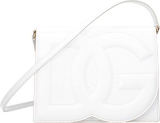 Dolce & Gabbana Dolce&Gabbana Femmes Sacs bandouli&egrave;re Cuir Blanc/Blanc Optique