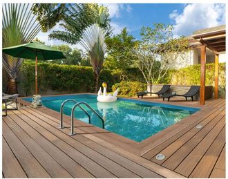 Habitat et Jardin Piscine bois rectangle Panama 130 - 6.20 x 4.10 x 1.31 m