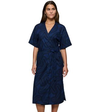 Triumph Beach MyWear Tunic Robe 01, Kleid Damen, Blau (Blue - Dark Combination), 46
