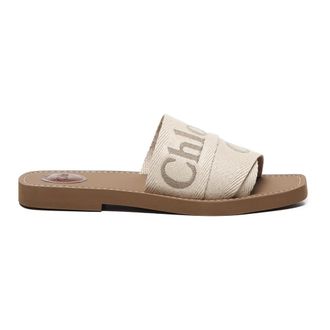 Chlo&eacute; Femme, Chaussures, Beige, Taille: 38 EU Woody Mule