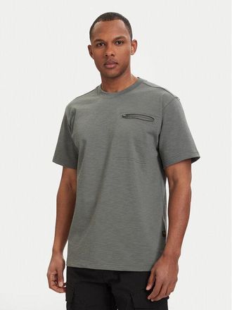 G-Star Raw T-Shirt Distressed D28891-E512 Dunkelgr&uuml;n Regular Fit