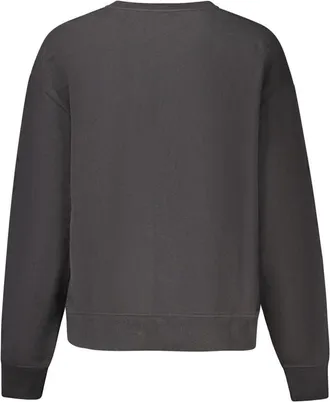 Calvin Klein Logo Cotton Sweatshirt - Black