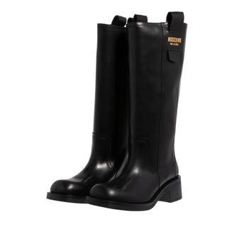 Moschino Stiefel & Boots - Moschino Plate - Gr. 37 (EU) - in Schwarz - für Damen