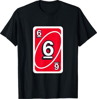 Uno Halloween Red 6 Karte T-Shirt