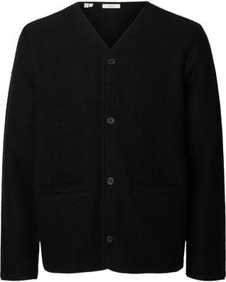 Selected Cardigan droit col V en laine