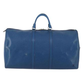 Louis Vuitton unisex, Pre-owned, Bleu, Taille: ONE Size Sac Keepall Pre-owned