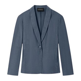 Emporio Armani Damen, Jacken, Blau, 2XLGr&ouml;&szlig;e