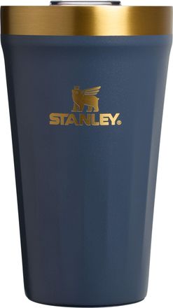 Stanley Everyday Tumbler Trinkbecher, 473 ml, Deckel für Getränke, Kaffee und Cocktail, isoliertes Edelstahl-Weinglas, BPA-frei, Twilight Gold PVD
