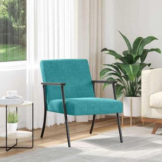 vidaXL Sessel T&uuml;rkis 59 x 75 x 78 cm Samt vidaXL