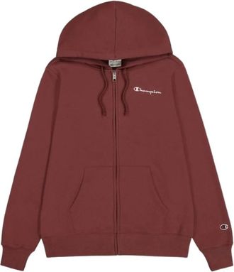 Champion Femme, Sweatshirts et sweats &agrave; capuche, Brun, Taille: 36 FR SweaT-shirt &agrave; Capuche et Fermeture &Eacute;clair Int&eacute;grale