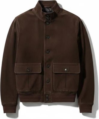 H&egrave;SKIMO Homme, Vestes, Brun, Taille: 2XL Blouson Bomber en Daim