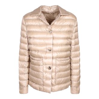 Herno Femme, Vestes, Beige, Taille: 34 FR Nylon Down Jacket