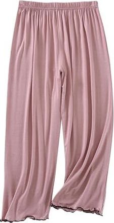 Generic Long pantalon de pyjama femme modal : pantalon de pyjama femmes grandes tailles pantalon de pyjama doux pantalon maison jambe large pantalon de yoga r