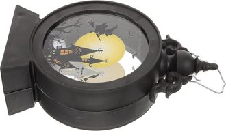 BESPORTBLE Halloween Laterne Vintage Stil Batteriebetriebene Kleiner Laterne mit Transparentem Hexen Lampenschirm Dekorative Halloween Tischleuchte f&uuml;r Innen und