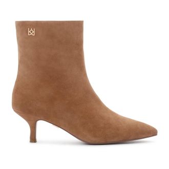 Kazar Hellbraune Wildlederstiefel mit niedrigem Stiletto-Absatz - - Shoes - Damen - Braun - 40 EU
