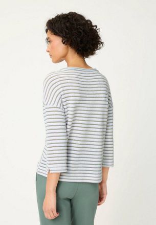 Olsen T-Shirt mit Jacquard-Streifen