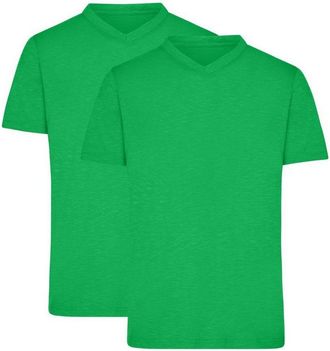 James & Nicholson T-Shirt Doppelpack Herren Funktions T-Shirt für Freizeit und Sport JN750 (Doppelpack, 2 Stück) Atmungsaktiv, feuchtigkeitsregulierend und schnelltrock