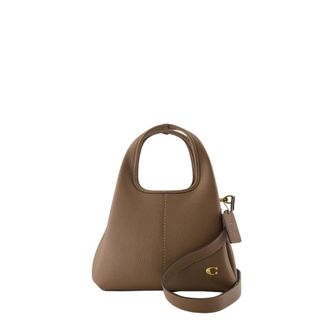 Coach Sac &agrave; Bandouli&egrave;re en Cuir - Pierre Fonc&eacute;e - Femme - Sacs - Brun - Taille: ONE Size