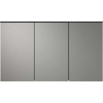 ebuy24 Ebuy24 - Synnax Spiegelschrank Bad 3 Spiegeltüren grau