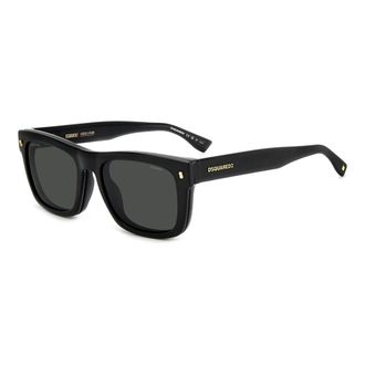 Dsquared2 Faltbare Clip-On Sonnenbrille - - Accessories - Herren - Schwarzk - 55 MM