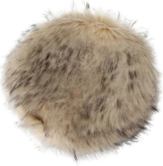 Dolce & Gabbana Femme, Accessoires, Beige, Taille: ONE Size Chapeau en fausse fourrure