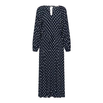 Part Two After Midnight Dot Maxi Kleid - - Dresses - Damen - Blau - M