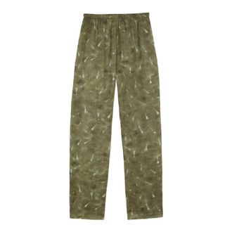Cortana Ramie Hose mit Pua-Print - - Trousers - Damen - Gr&uuml;n - S